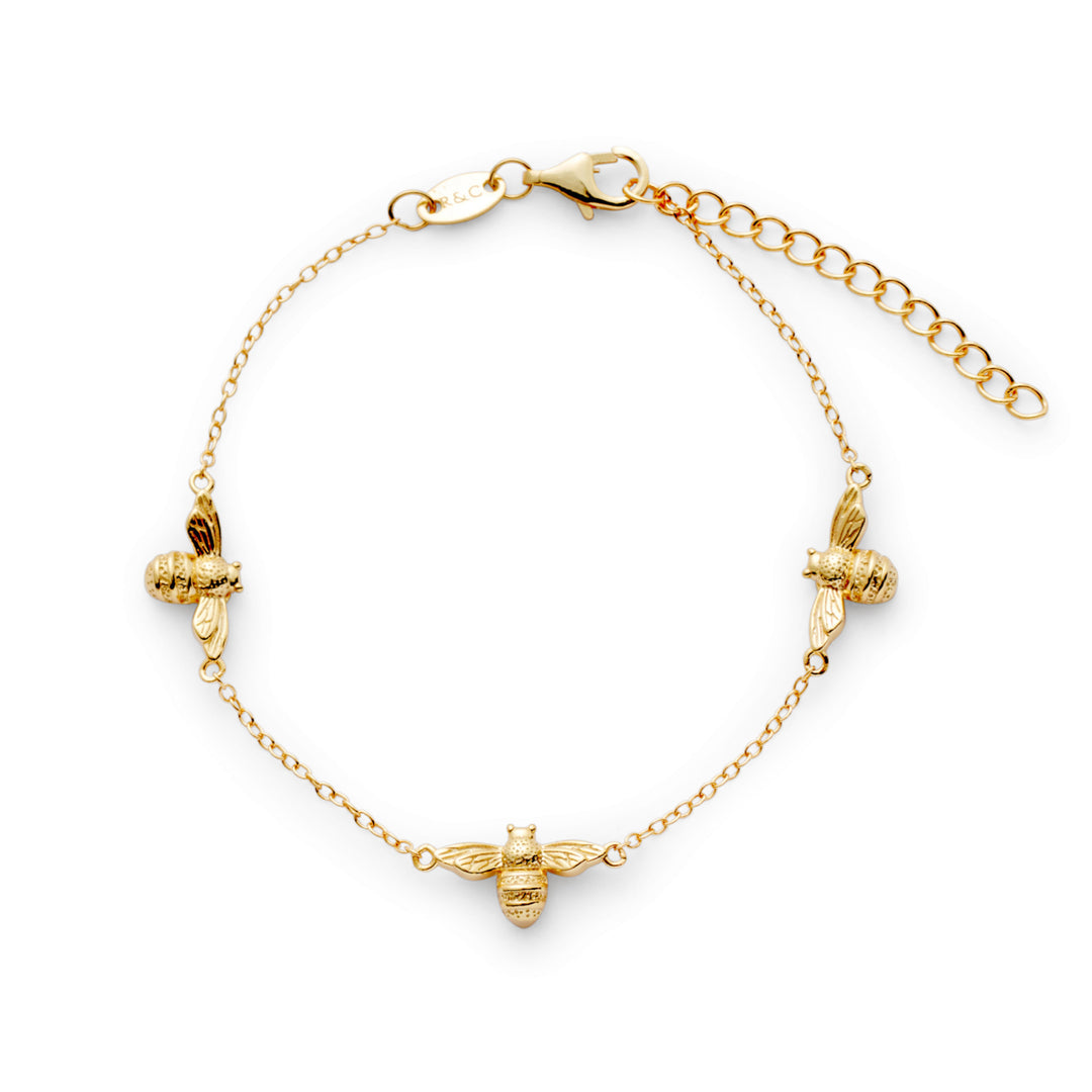 Queen Bumble Bee Bracelet Gold Rani Co